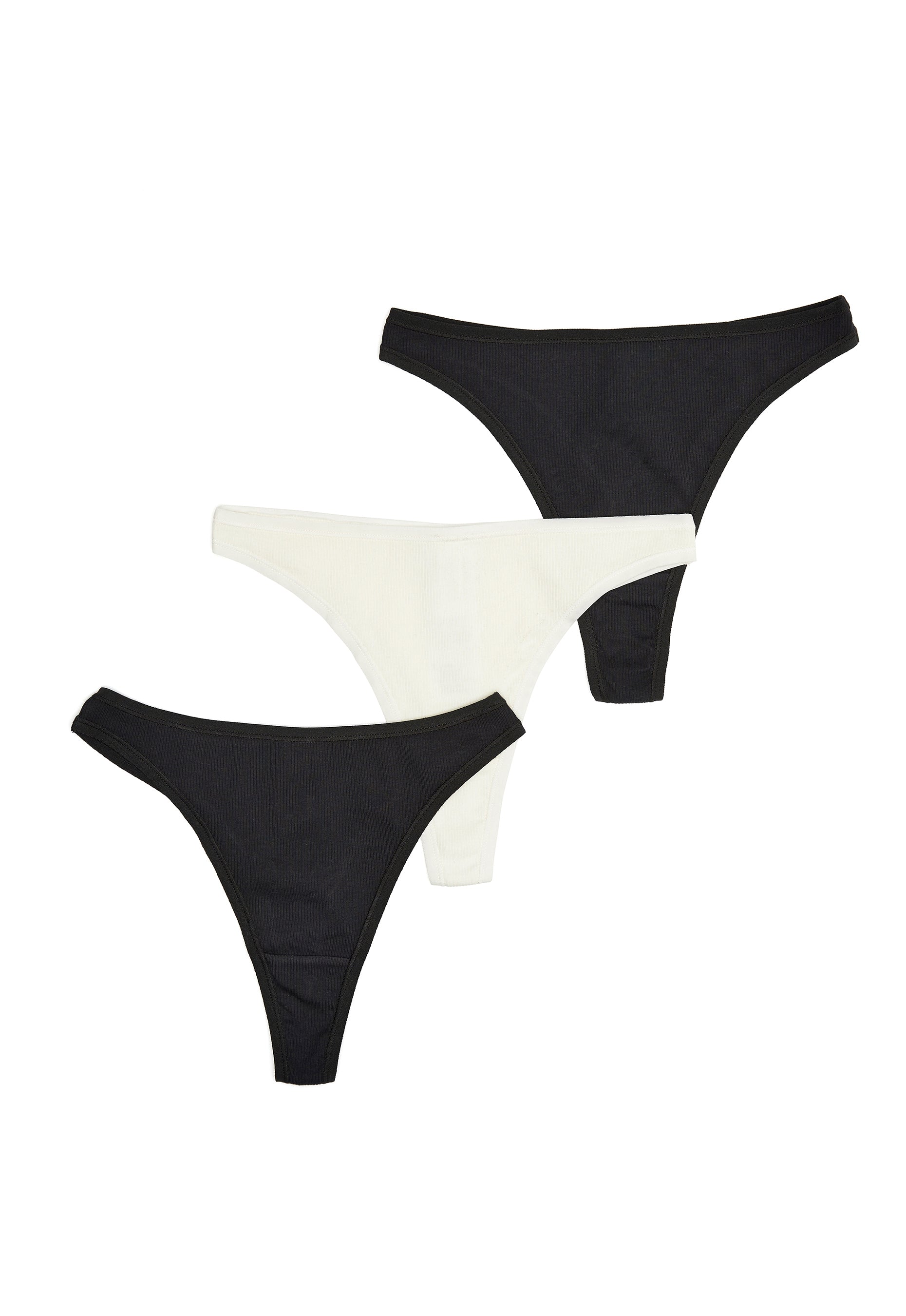 Bubbleroom – 3-pack Beatrice Soft Thong – campaign-outlet – White ...