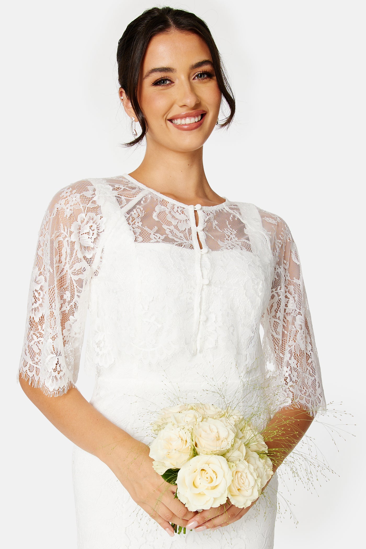 Bubbleroom occasion - Bubbleroom Occasion - Hollie Lace Jacket White