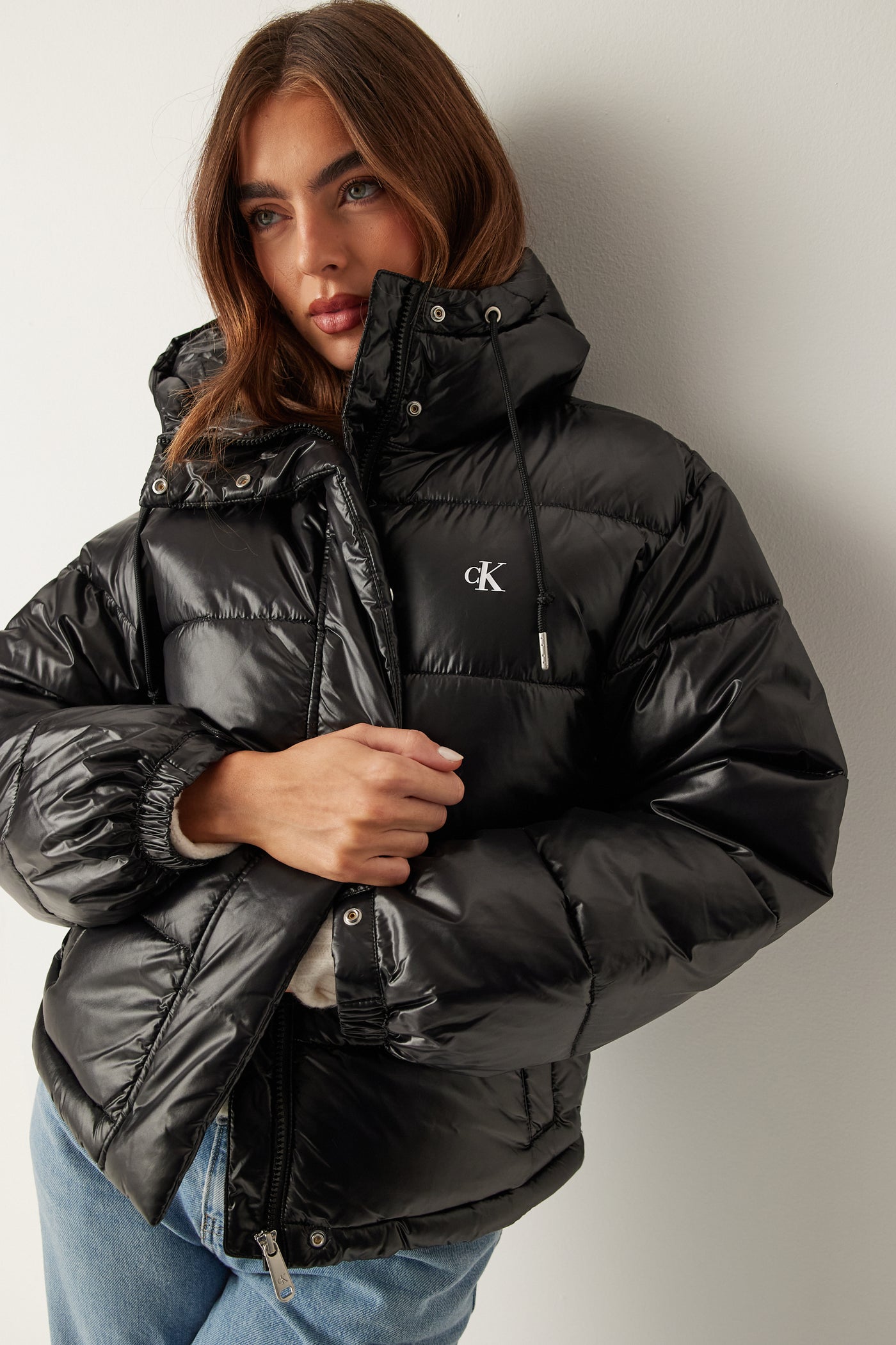 Calvin klein jeans - Calvin Klein Jeans - Shine Puffer Jacket UB1 Black