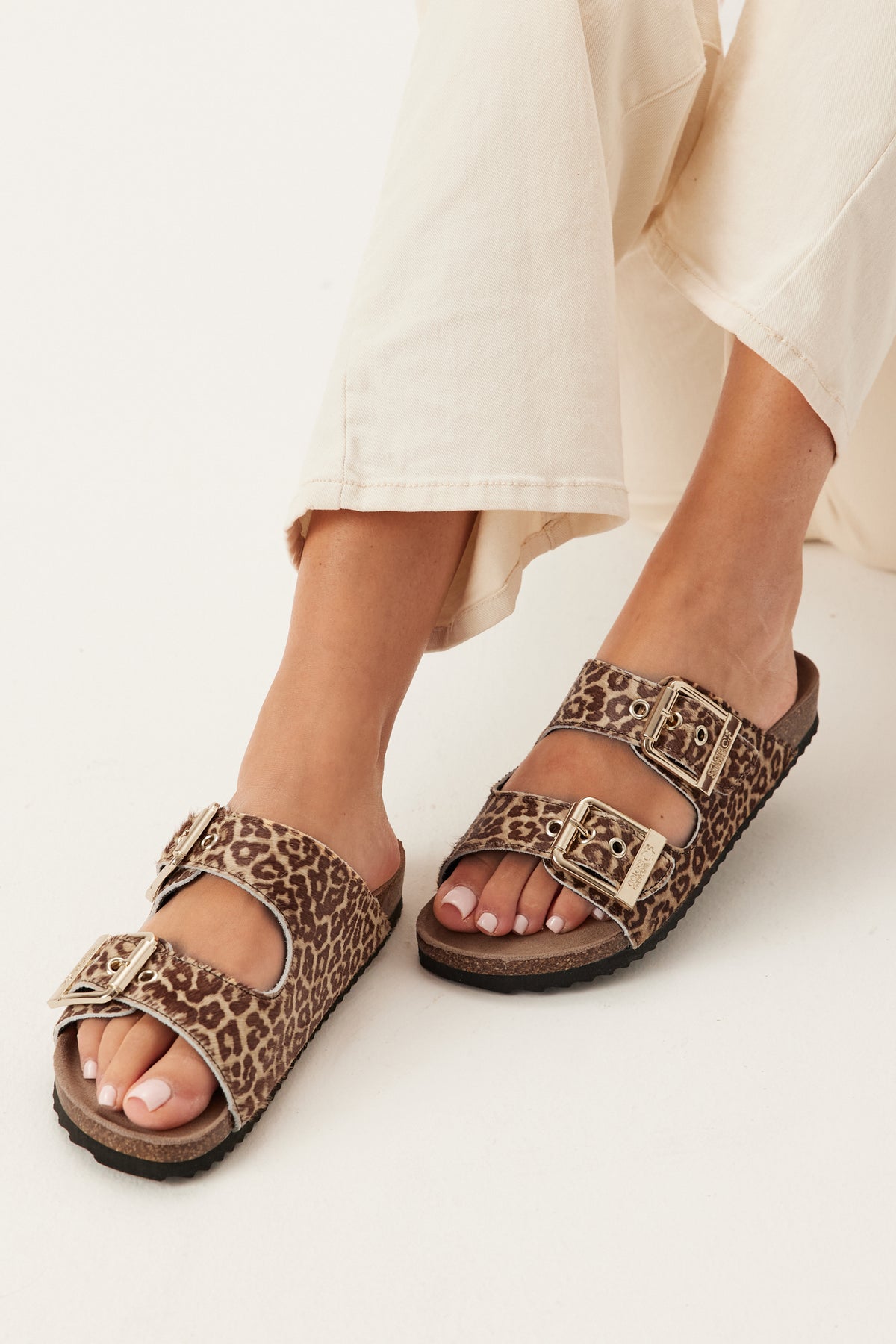 Colors of california - Colors of California - Leopard Two Buckle Sandal ...