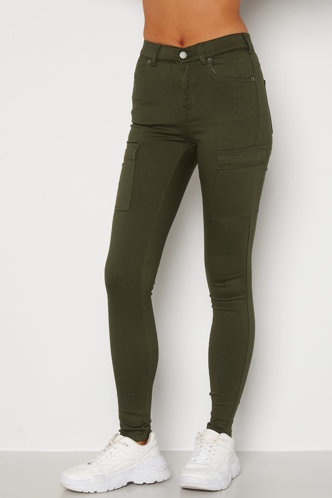 Dr. denim - Dr. Denim - Lexy Cargo Dark green – Bubbleroom