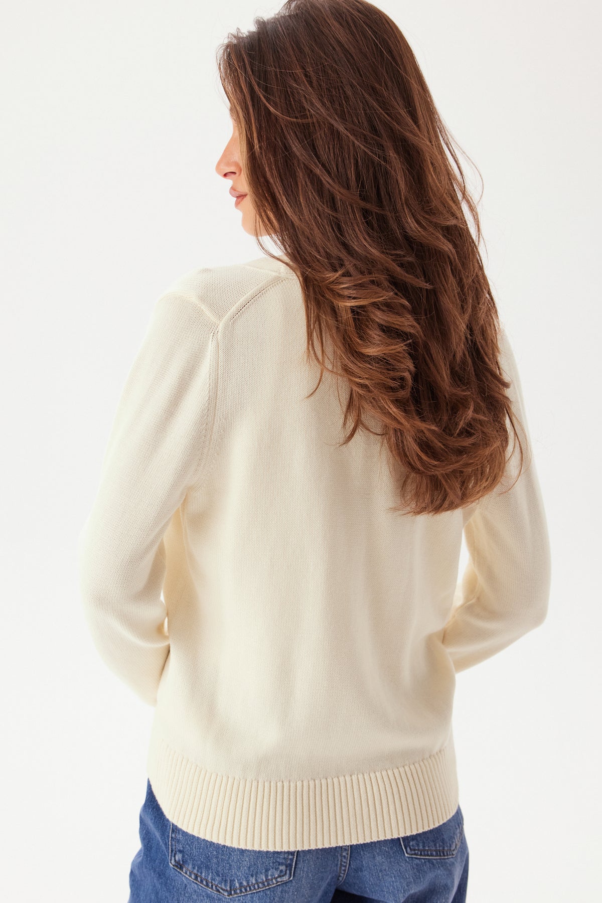 Gant - GANT - Classic Cotton Cardigan Cream – Bubbleroom