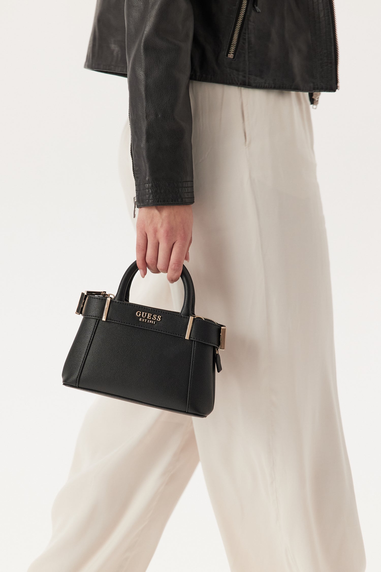 Guess - Guess - Anadela Mini Satchel Black – Bubbleroom