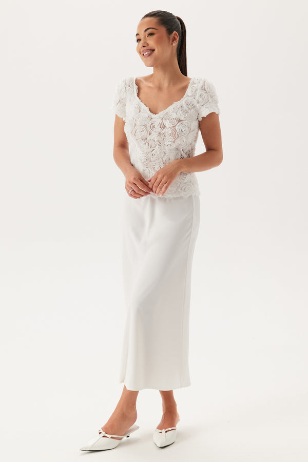 Ida sjöstedt - Ida Sjöstedt - Louise Top Ivory – Bubbleroom