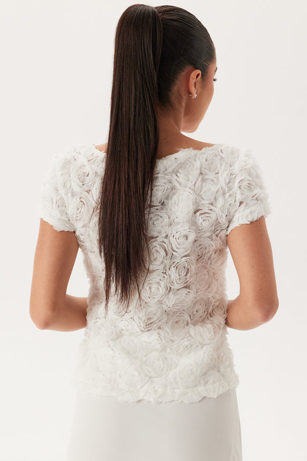 Ida sjöstedt - Ida Sjöstedt - Louise Top Ivory – Bubbleroom