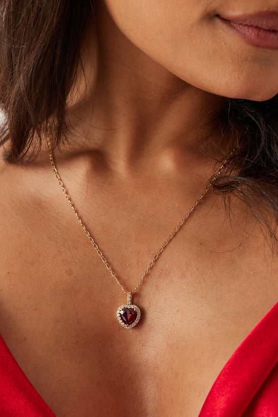 Lily and rose - LILY AND ROSE - Rose Necklace Garnet