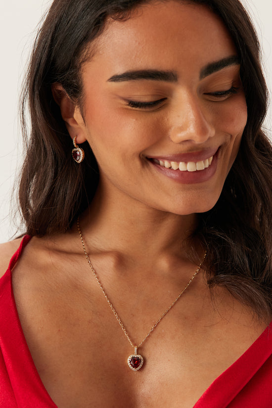 Lily and rose - LILY AND ROSE - Rose Necklace Garnet