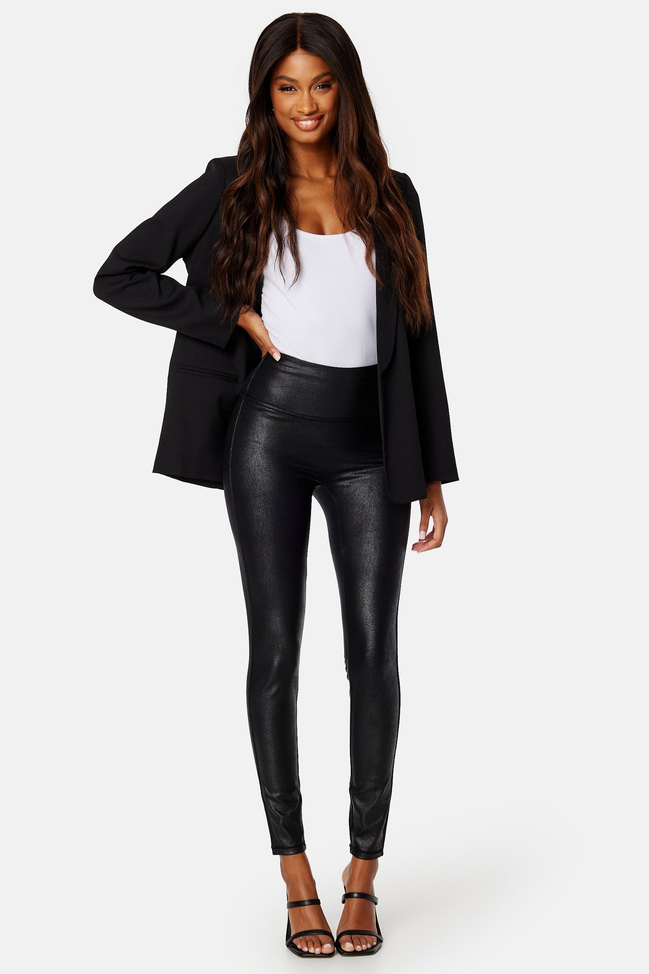 Magic bodyfashion - MAGIC Bodyfashion - Leather Look Shape Legging Black