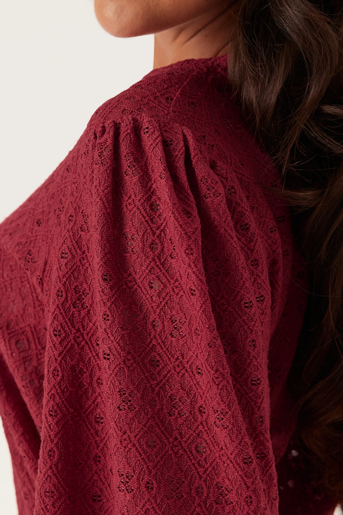Object collectors item – Objlaila L/S RE Top – Burgundy – Red