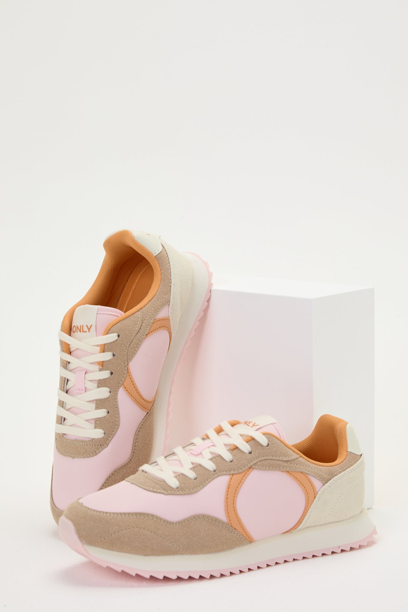 Only – Onlbrenna Nylon Sneaker – Flat shoes – Beige / Multi