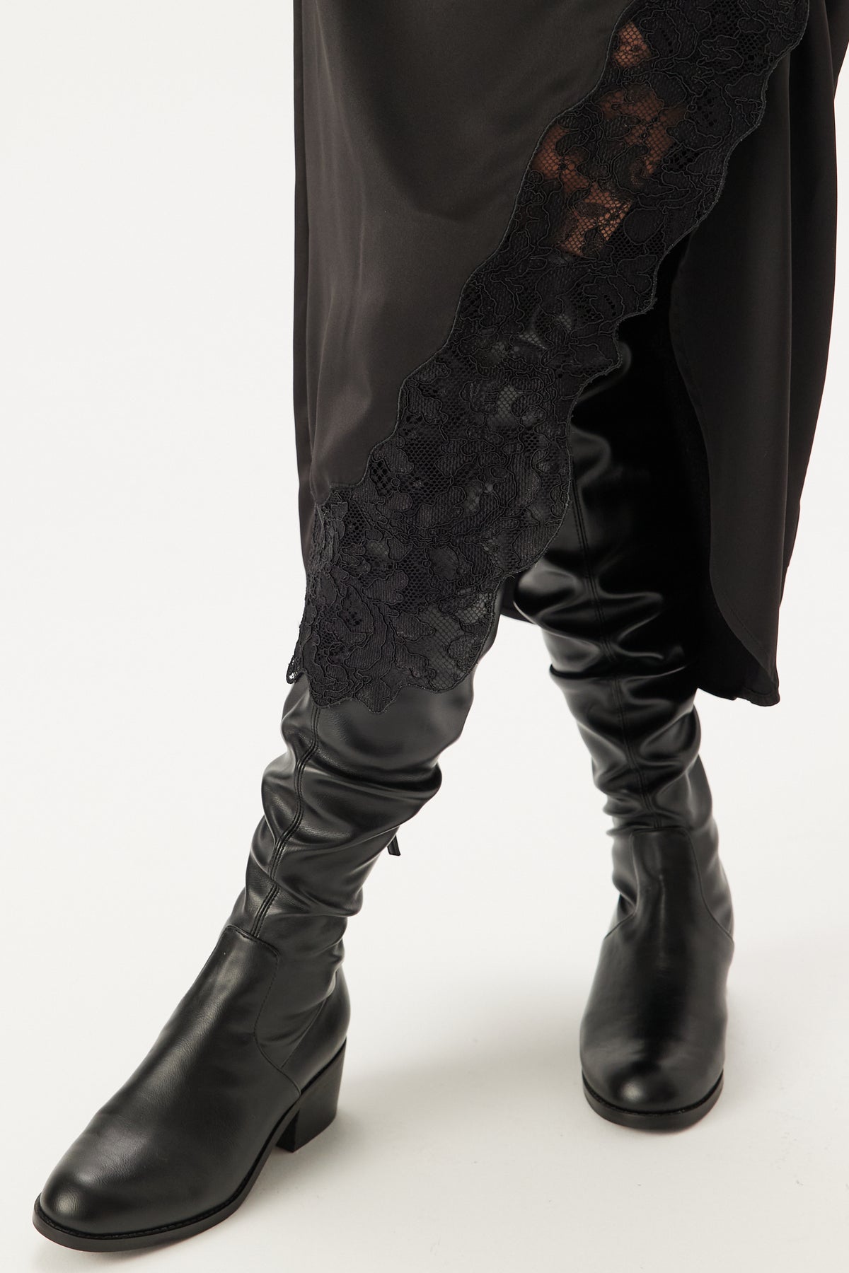 Steve madden - Steve Madden - Courtside Overknee Boots Black Paris