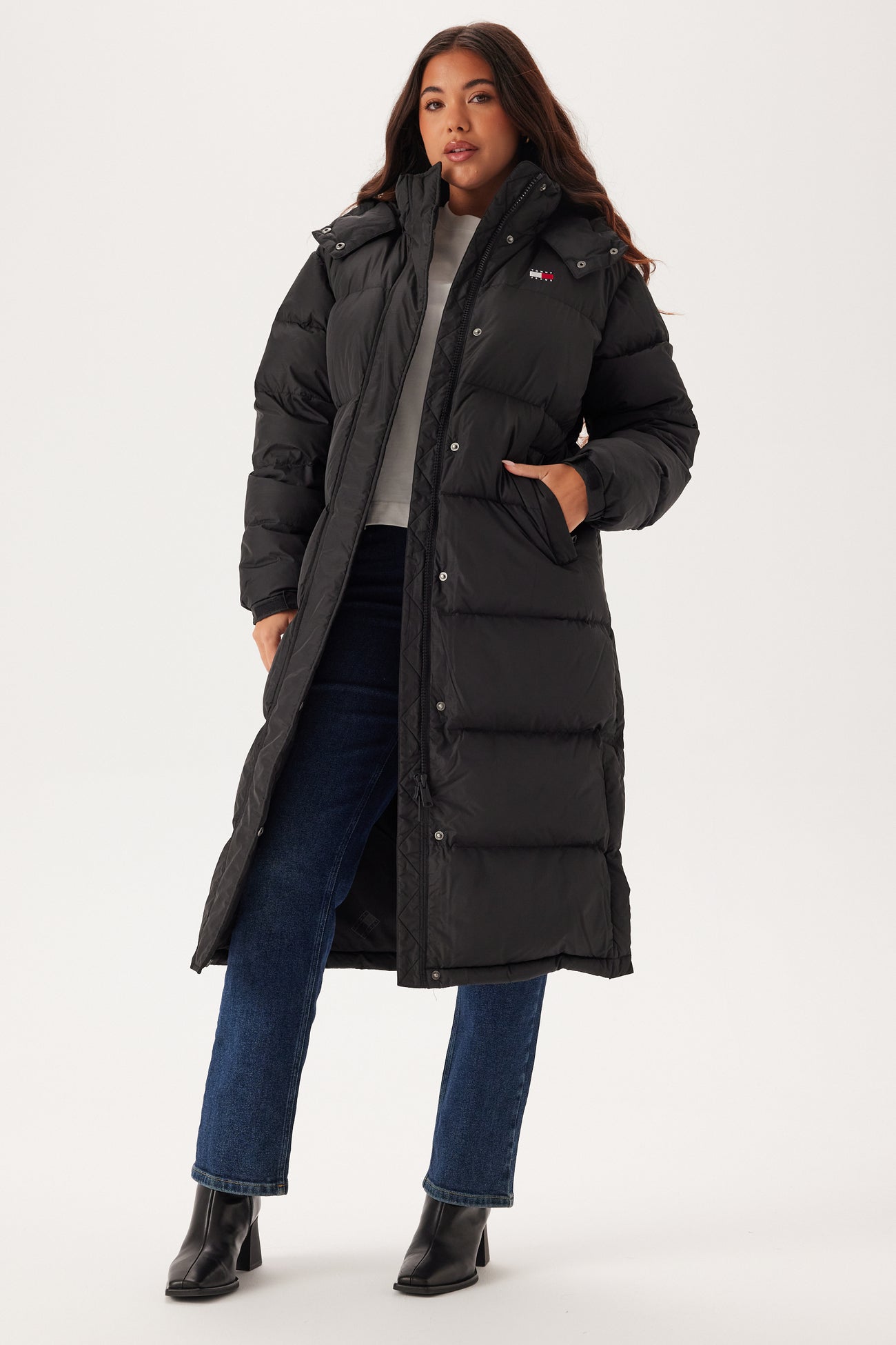 Tommy jeans - TOMMY JEANS - Tjw Alaska Long Puffer BDS Black