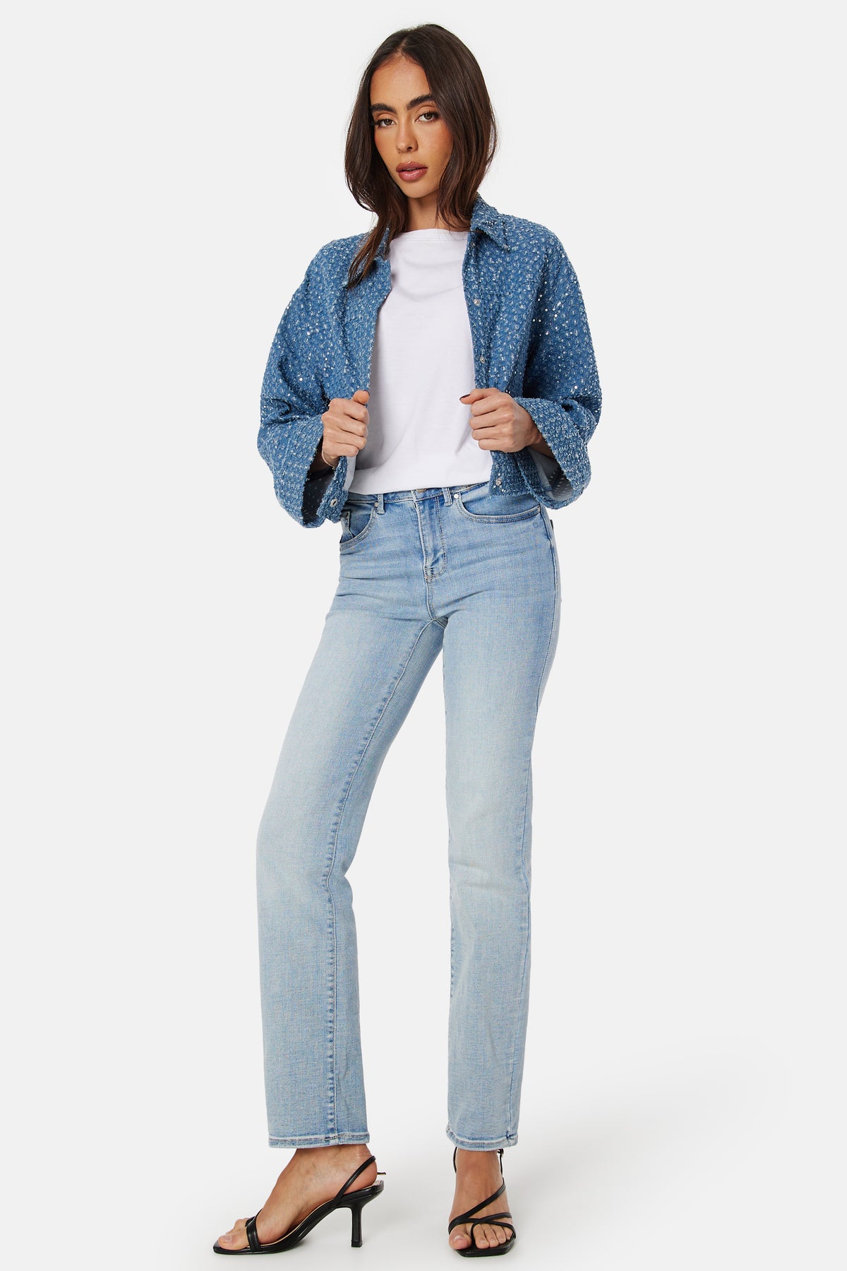 Vero moda - VERO MODA - Vmflash mr straight jeans Light Blue Denim
