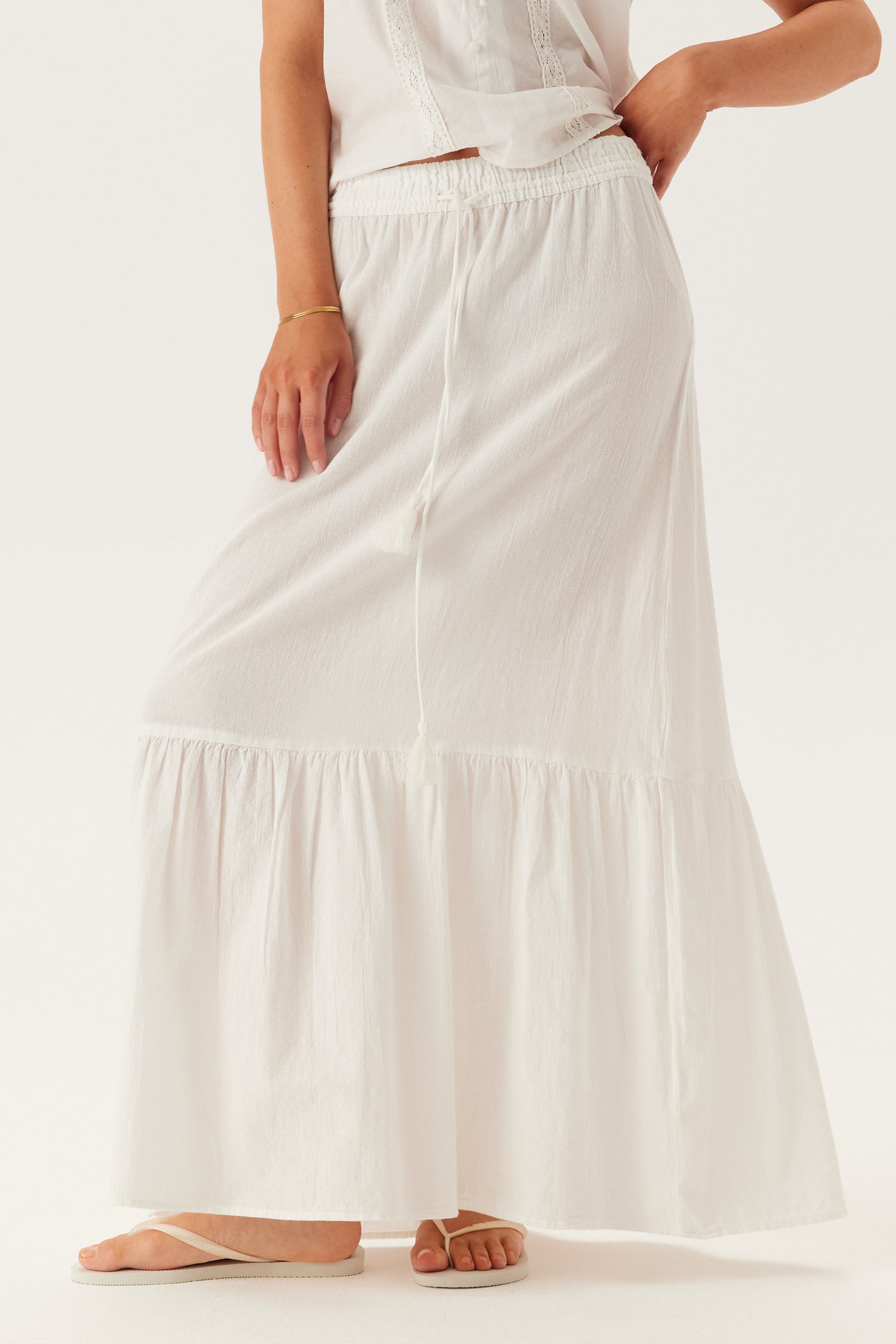 Vero moda - VERO MODA - Vmpretty Hw Maxi Skirt Snow White