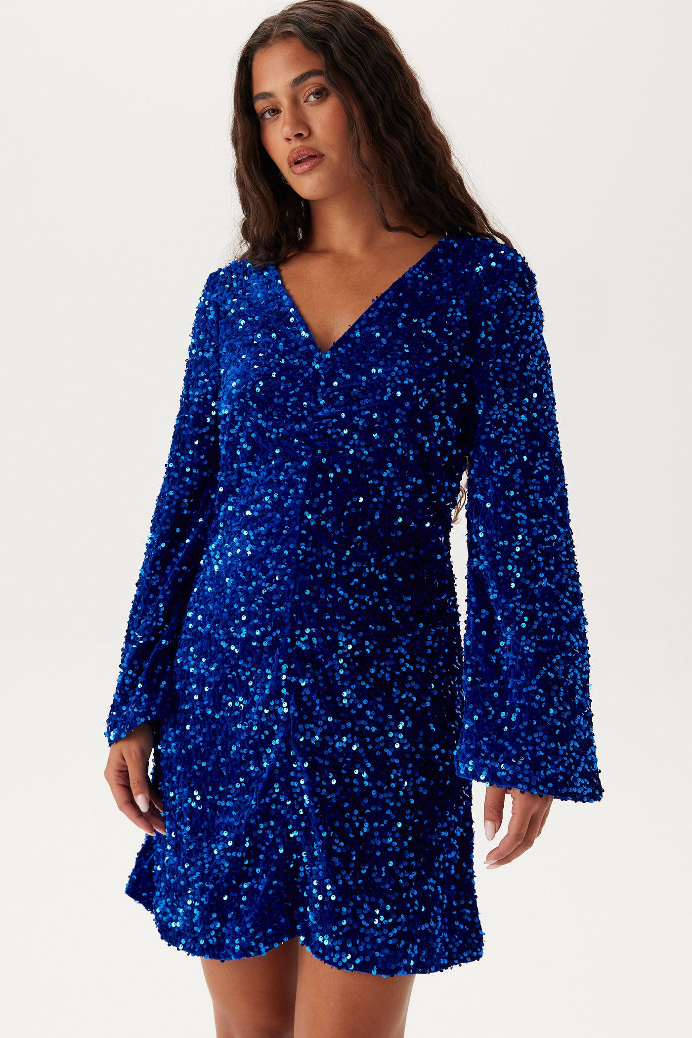 Vila - VILA - Vibarina Glitter Dress Navy Blazer Detail:SEQUINS