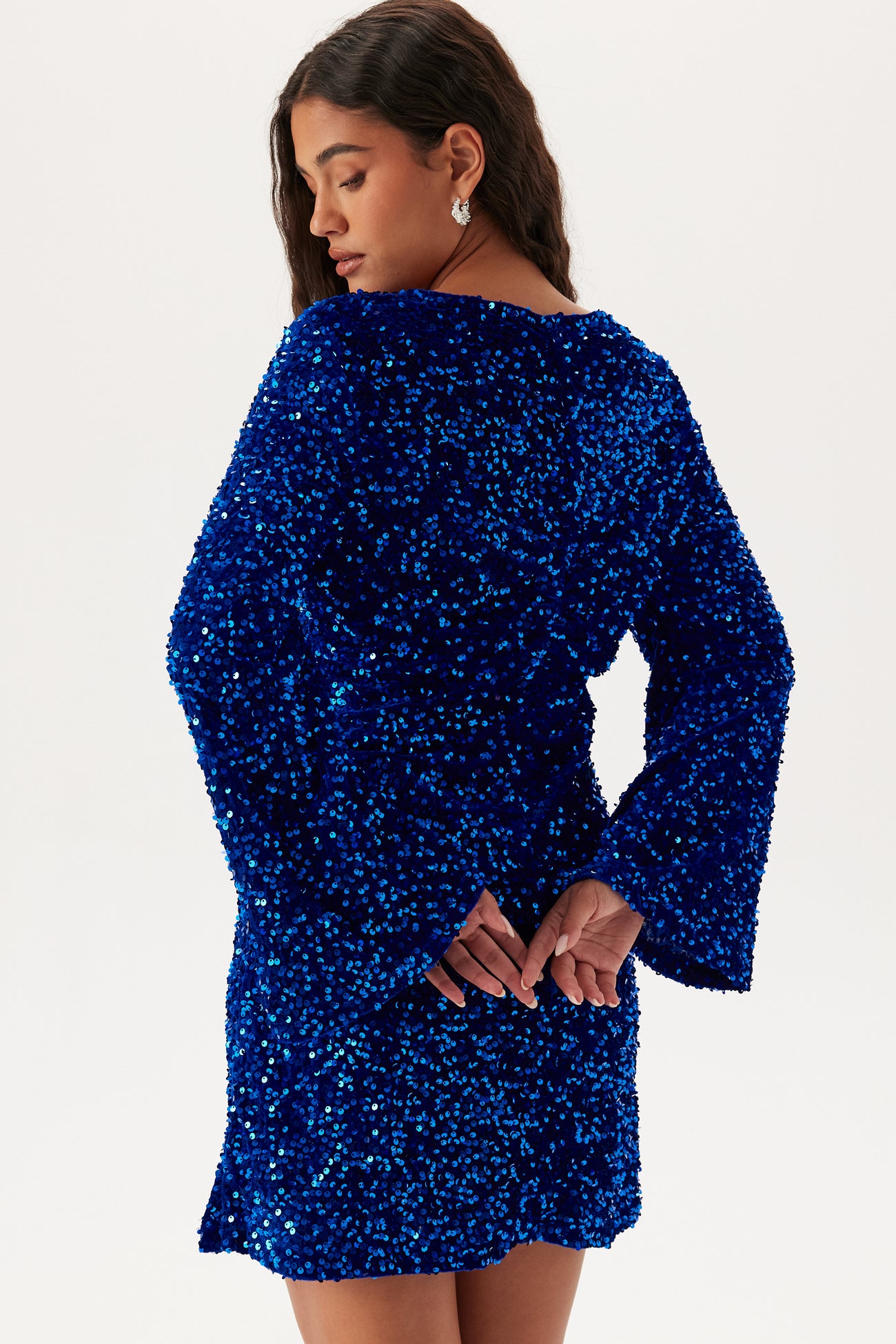 Vila - VILA - Vibarina Glitter Dress Navy Blazer Detail:SEQUINS