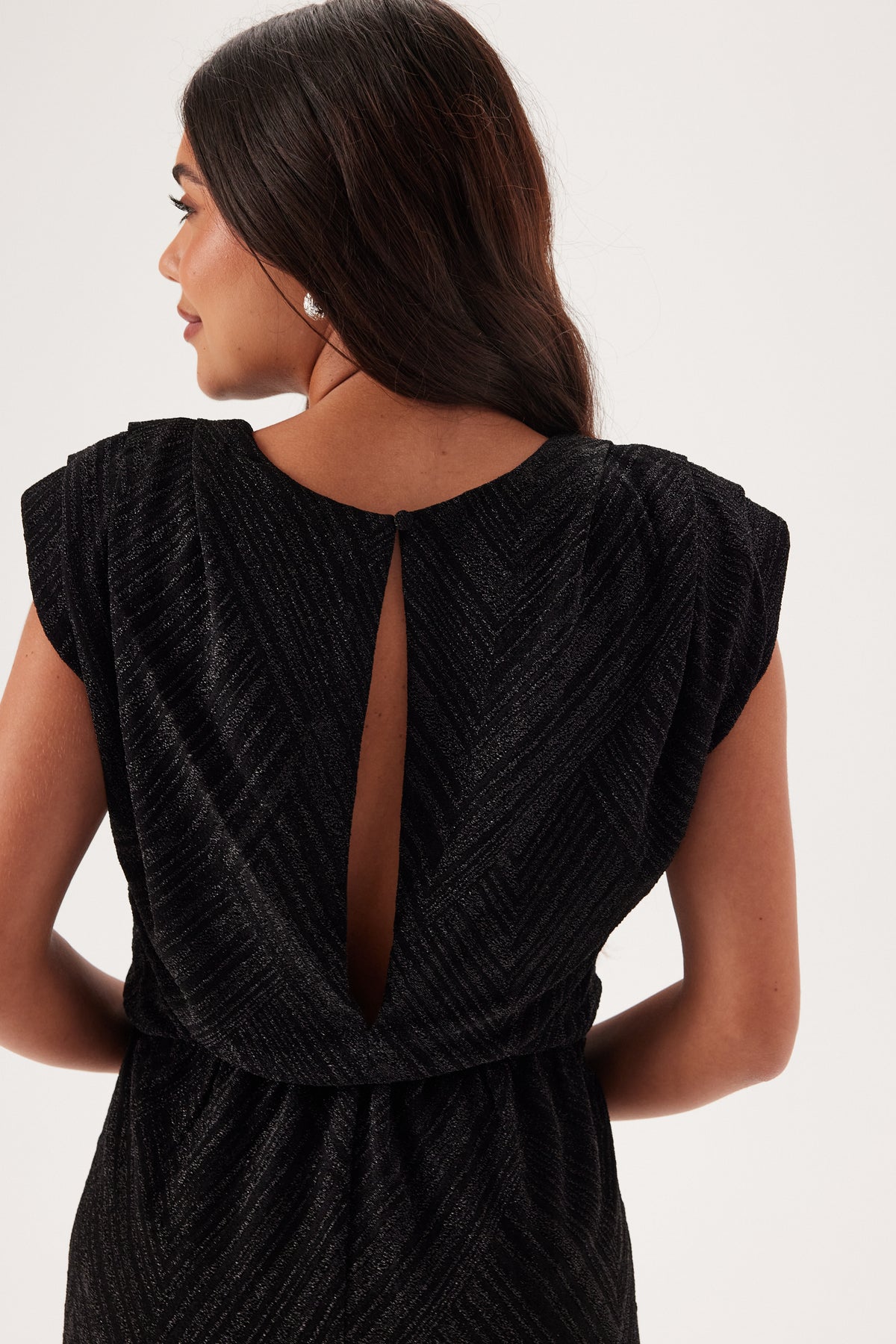 Vila - VILA - Vizoe O-neck S/L ANKLE DRESS A Black Beauty