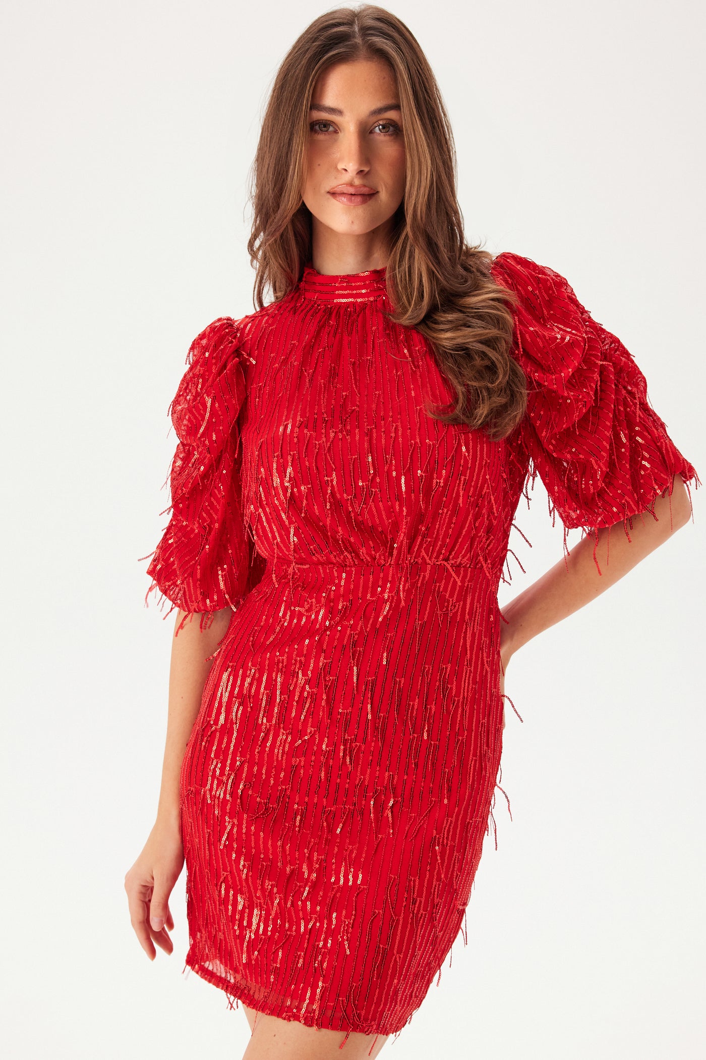 Yas - YAS - Yaselza 2/4 DRESS Racing Red – Bubbleroom