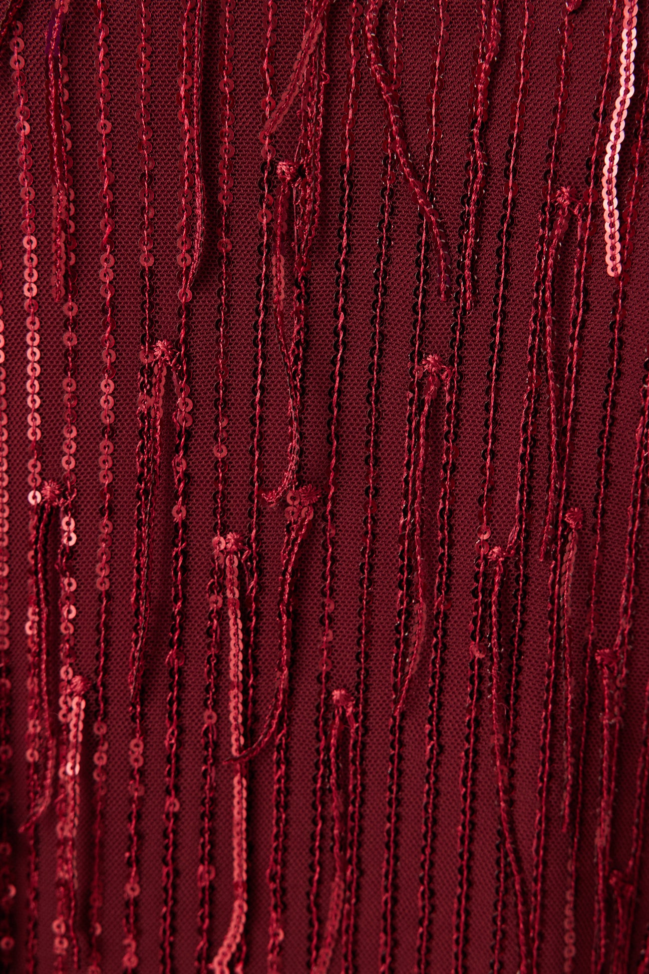 Yas - YAS - Yaslantra Ls Sequin Fringe Dress Port Royale